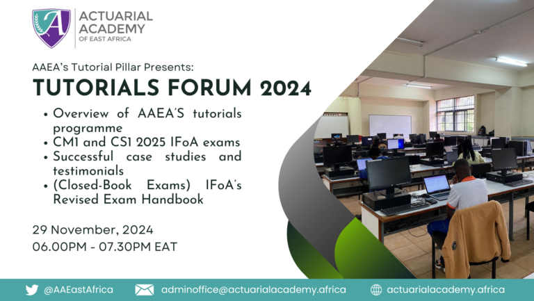 ANNOUNCEMENT: TUTORIALS FORUM 2024 – Empowering Your Success in the ...